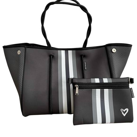 Prenelove | Bags | New Prenelove Greystone Large Tote In Dark Grey ...
